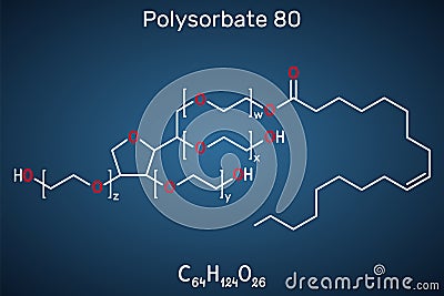Polysorbate 80 Molecule. Polysorbate Is Nonionic Surfactant And ...