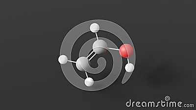 Polyvinyl Alcohol Molecular Structure, E1203, Ball And Stick 3d Model ...
