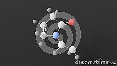 Polyvinylpyrrolidone Molecule, Molecular Structure, Polyvidone, Ball ...
