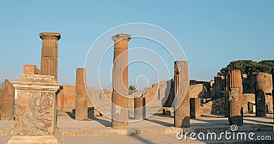Pompeii, Italy. Remains of Ancient Building Comitium on Territory of ...