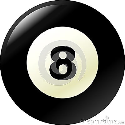 Pool Or Billiard Eight Ball Vector Illustration Stock Photography ...
