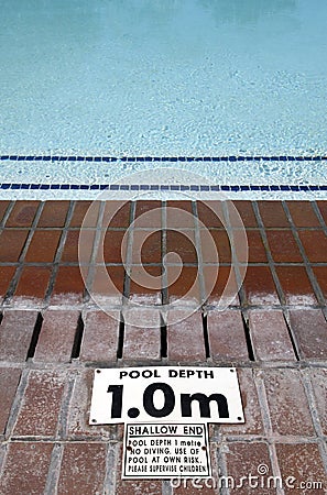 Pool Depth Sign Royalty-Free Stock Image | CartoonDealer.com #4824406