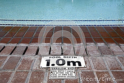Pool Depth Sign Stock Photo | CartoonDealer.com #4824429