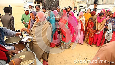 Poor People Eating Food in Desert Stock Video - Video of natural ...