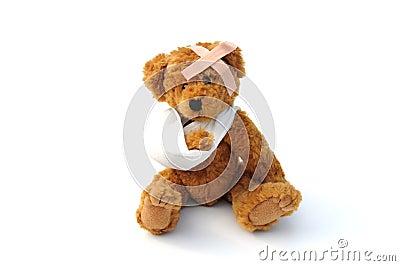 Poorly Teddy Bear Royalty Free Stock Photography - Image: 6508317