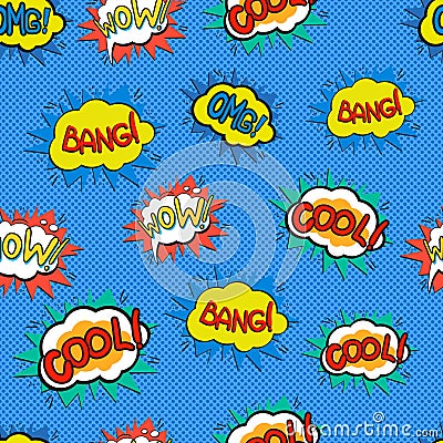 Pop Art Logo Pattern Vector Illustration | CartoonDealer.com #85345764