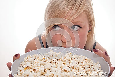 Popcorn Girl Stock Photography | CartoonDealer.com #59544824