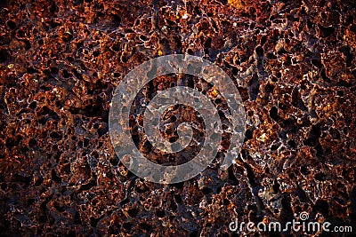 Porous Rock Sandstone Texture Background. Surface Of Stone By The ...