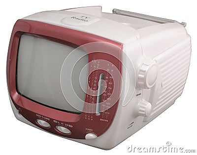 Portable Mini TV / Radio Stock Photo - Image: 6860510