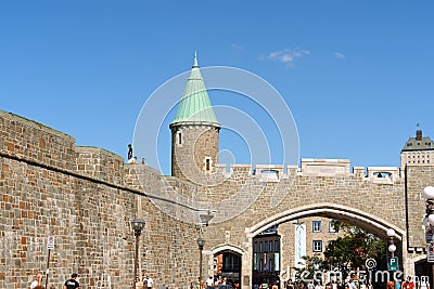 Porte Saint Jean (city Gate) In Quebec City Editorial Photography ...