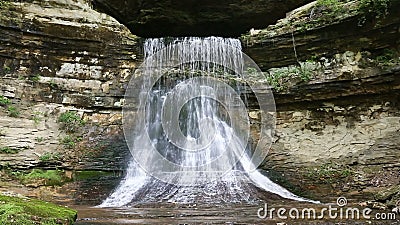 Porter Cave Falls Loop stock footage. Video of splash - 77316326