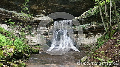 Porter Cave Waterfall Loop stock footage. Video of county - 77313518