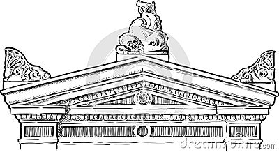 Portico Vector Illustration | CartoonDealer.com #32837042