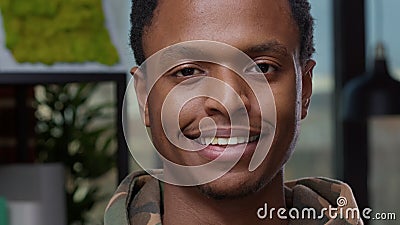 Portrait of Authentic Male Model Smiling in Front of Camera Stock ...