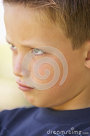 Portrait Of Boy Pouting Stock Photography - Image: 7941592