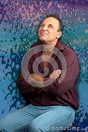 Portrait Of Dreamy Man . Royalty-Free Stock Photography | CartoonDealer ...