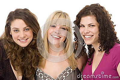 Portrait Of Three Women Smiling Royalty-Free Stock Photography ...