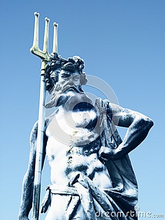 Poseidon Sculpture Stock Image - Image: 21155371