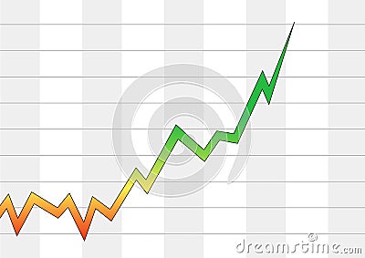 Positive Business Chart Royalty-Free Cartoon | CartoonDealer.com #8505545