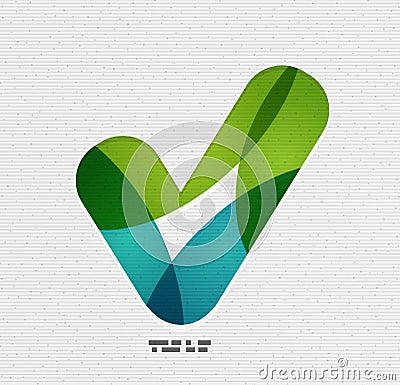 Positive Checkmark / Tick On Paper Design Vector Illustration ...