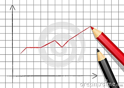Positive Graph Stock Image - Image: 38721441
