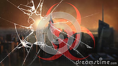 Post-apocalyptic Bio Hazard City 4K Loop Stock Footage - Video of ...