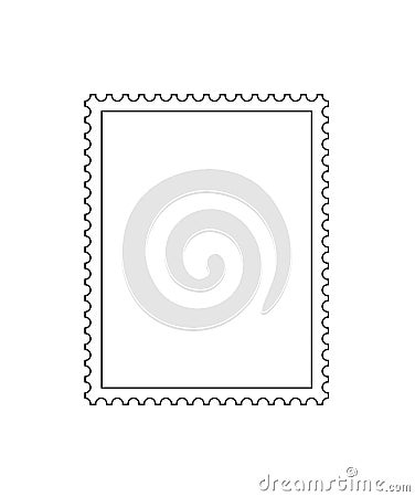 Postage Stamp Outline Stock Images - Image: 4766944