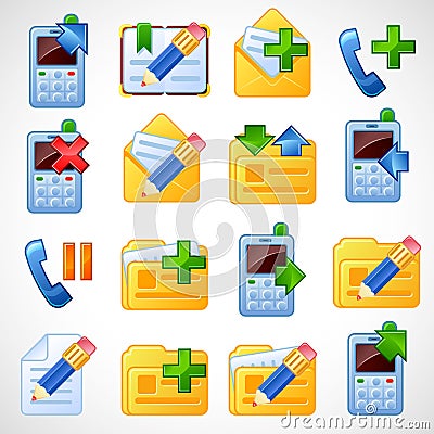Postal Icons. Set2 Vector Illustration | CartoonDealer.com #13183118
