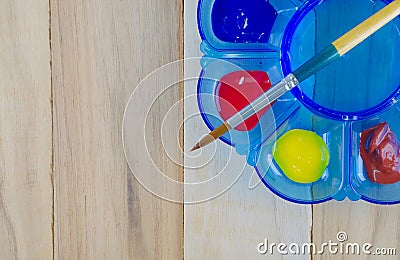 Poster Color And Brush Royalty-Free Stock Photo | CartoonDealer.com ...