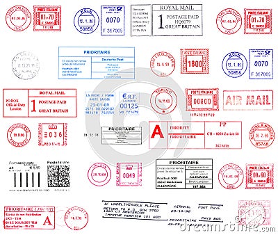 Nazi SS ink Stamps stock vector. Illustration of control - 8643877