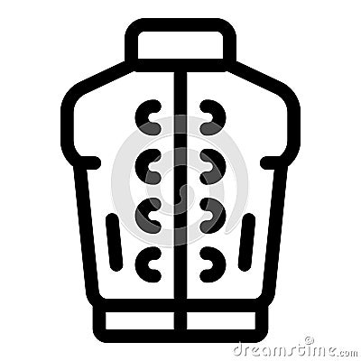 Posture Corrector Maintaining Correct Upright Position Icon Cartoon ...