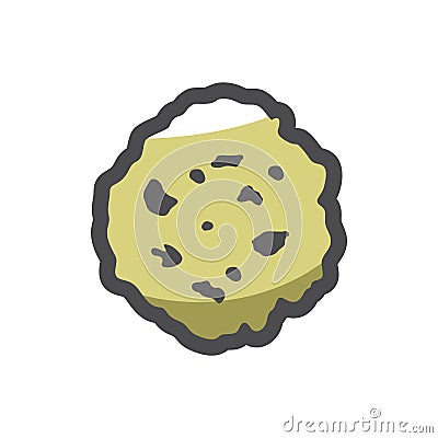 Potato Pancake Flapjack Vector Icon Cartoon Illustration ...