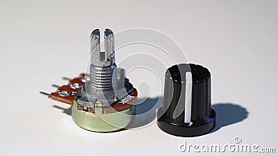 Potentiometer Switch Electronic Engineering Arduino. Electronics Components Diy Stock Video ...