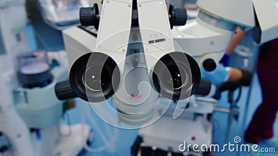 POV of a Microscope for Examining the Patient S Eyes in the Operating ...