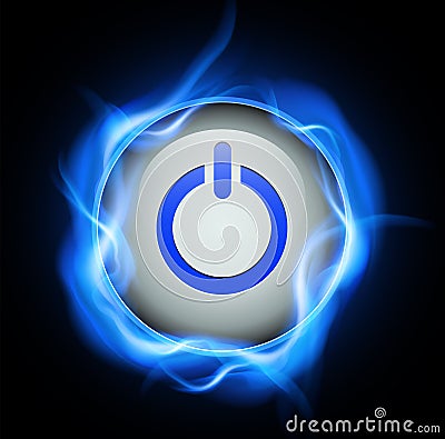 Power Button Design Vector Illustration | CartoonDealer.com #27053018
