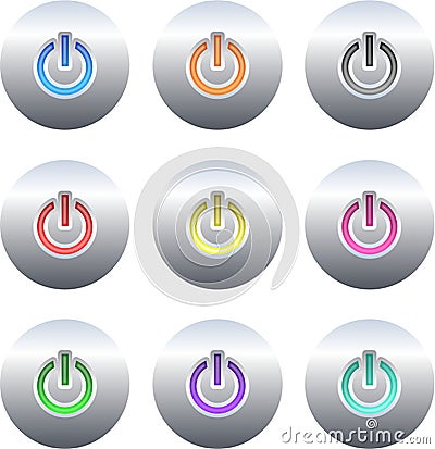 Computer buttons stock illustration. Illustration of shapes - 3943308