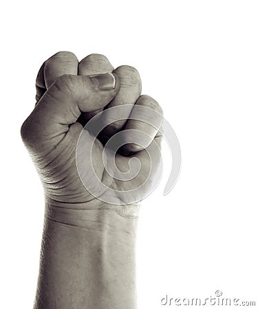Power Fist Isolated Royalty Free Stock Photos - Image: 818338
