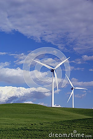 Power Generating Windmills Royalty Free Stock Photos - Image: 2362018