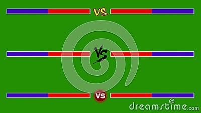 Power Life Bar of a Video Game on a Green Screen Background Stock ...