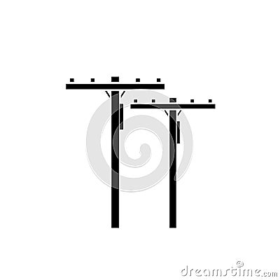 Power Pole Icon Cartoon Vector | CartoonDealer.com #129261607
