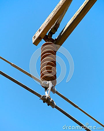 Power Pole Insulator Royalty Free Stock Images - Image: 23443789