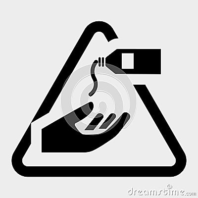 PPE Icon.Use Barrier Cream Symbol Sign Isolate On White Background ...