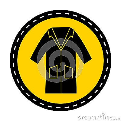 PPE Icon.Wear Smock Symbol Sign Isolate On White Background,Vector ...