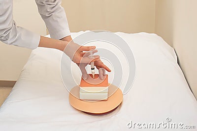 Practical Lesson In Medicine. Workshop Medical Lessons. Intramuscular ...