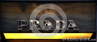 Prada Brand Logo Editorial Stock Image - Image: 15144494