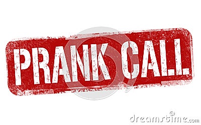 Prank Call Sign Or Stamp Vector Illustration | CartoonDealer.com #159879158