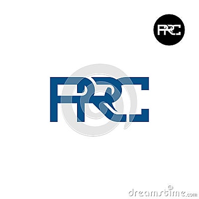 PRC Logo Letter Monogram Design Cartoon Vector | CartoonDealer.com ...