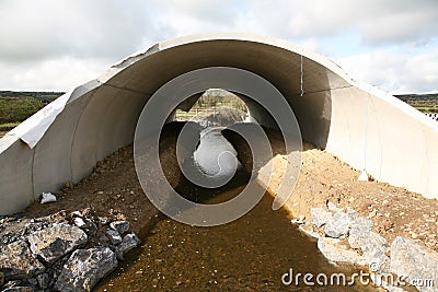 A Precast Motorway Underpass Structure Stock Photography ...