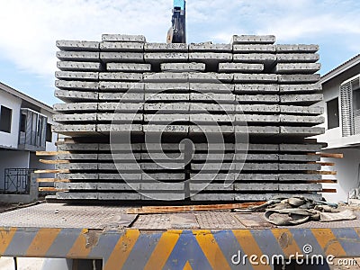 Precast Plank Concrete Slabs Royalty-Free Stock Image | CartoonDealer ...