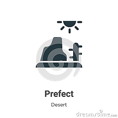 Prefect Vector Icon On White Background. Flat Vector Prefect Icon ...